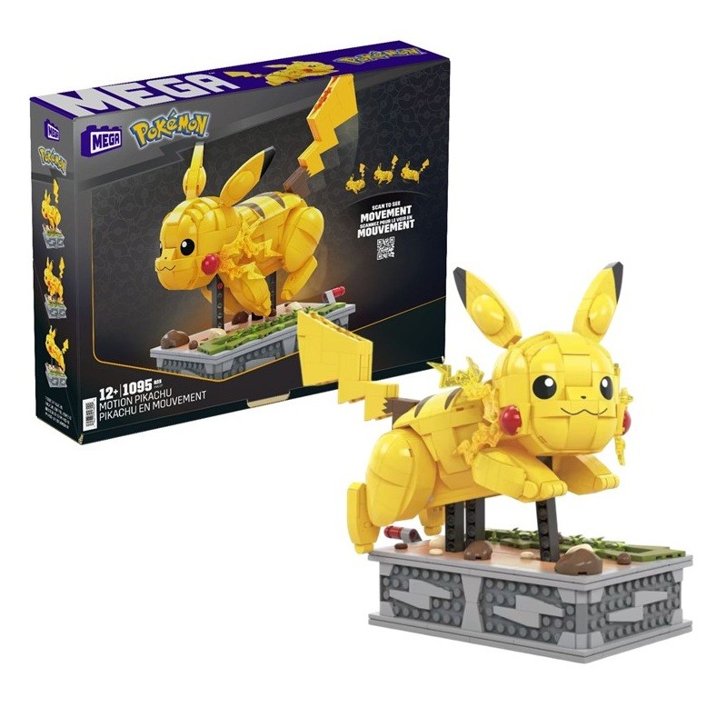 Blocos de Montar Mega Unboxed Pokémon Deluxe Pikachu Com Movimento ...