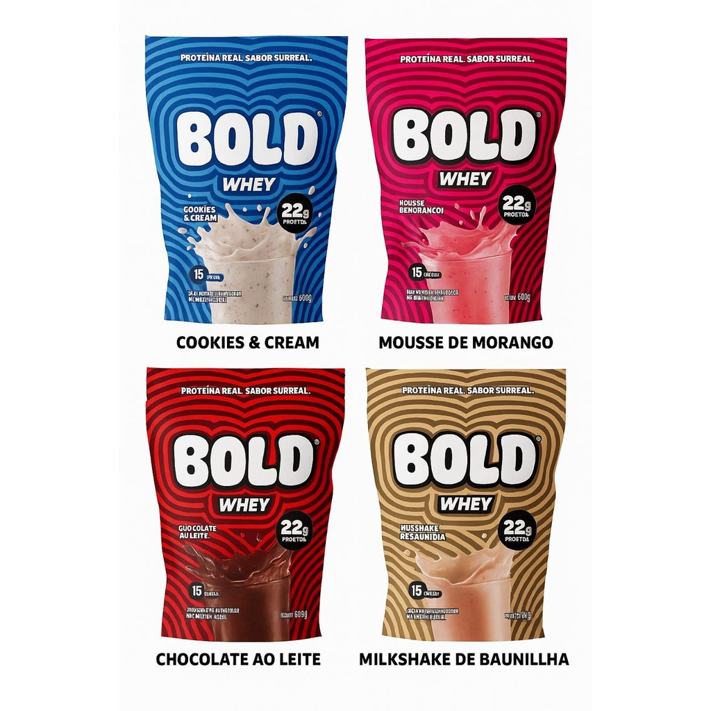 Whey Protein Bold 450g Todos os sabores | Shopee Brasil