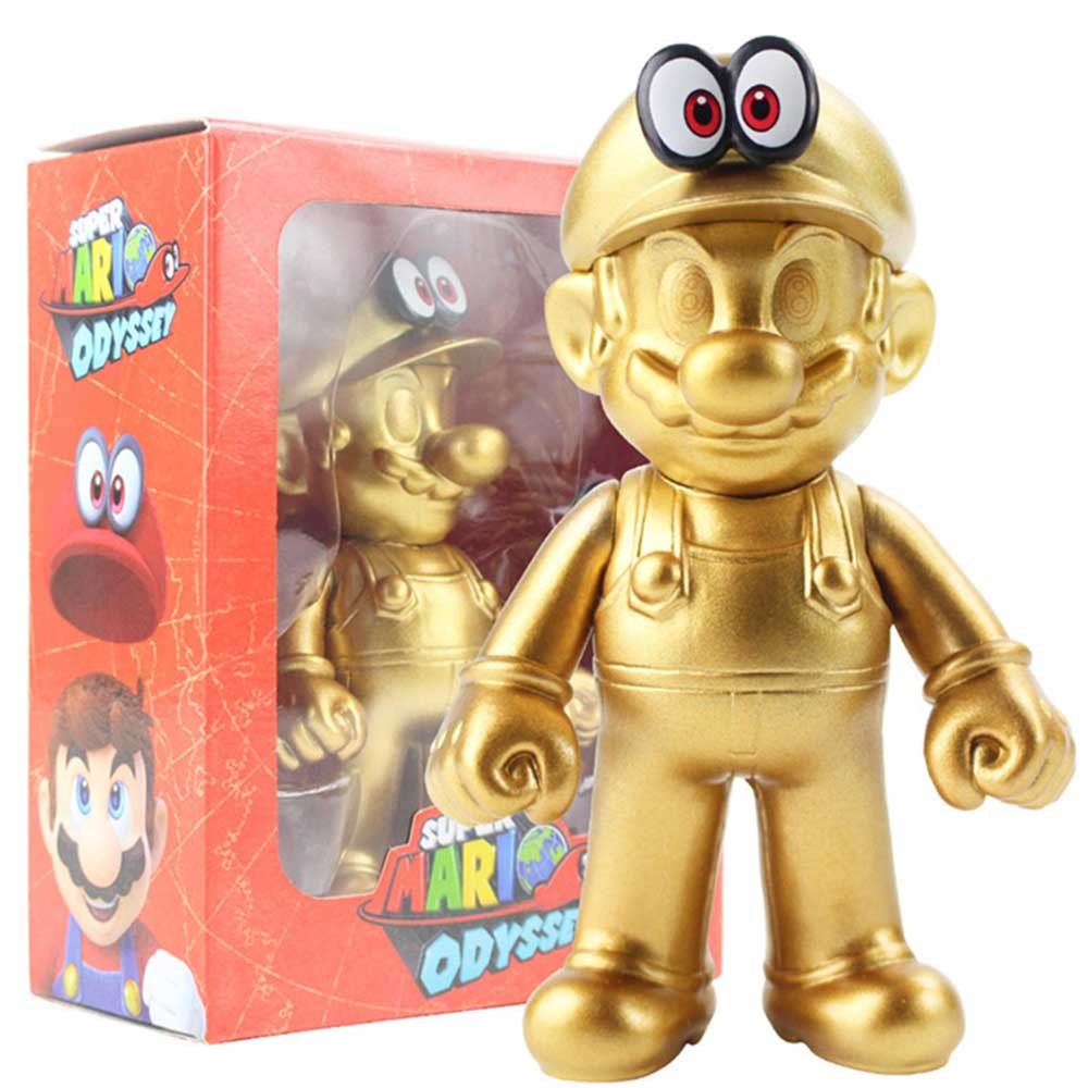 Super Mario Golden Odyssey Figure Mario Q Version PVC Action Figure ...