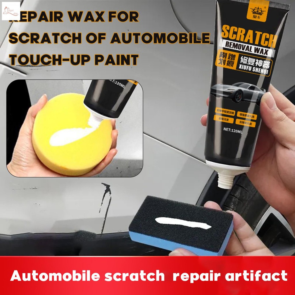 Pasta De Reparo De Arranhões Para Kit De Cera Removedor De Carro Com Esponja | Shopee Brasil
