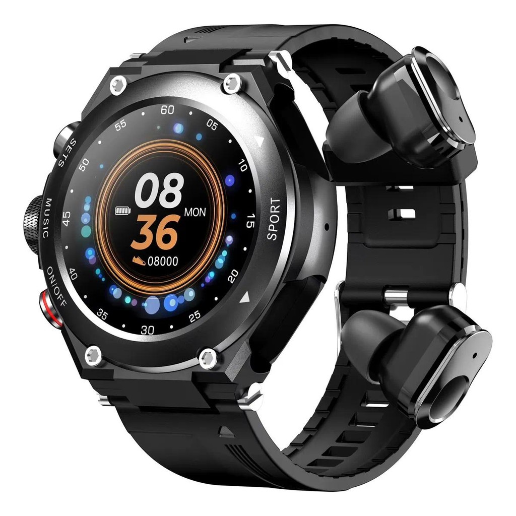 Relógio Smartwatch Lemfo T92 Com Fone De Ouvido Bluetooth Tws Integrado | Shopee Brasil