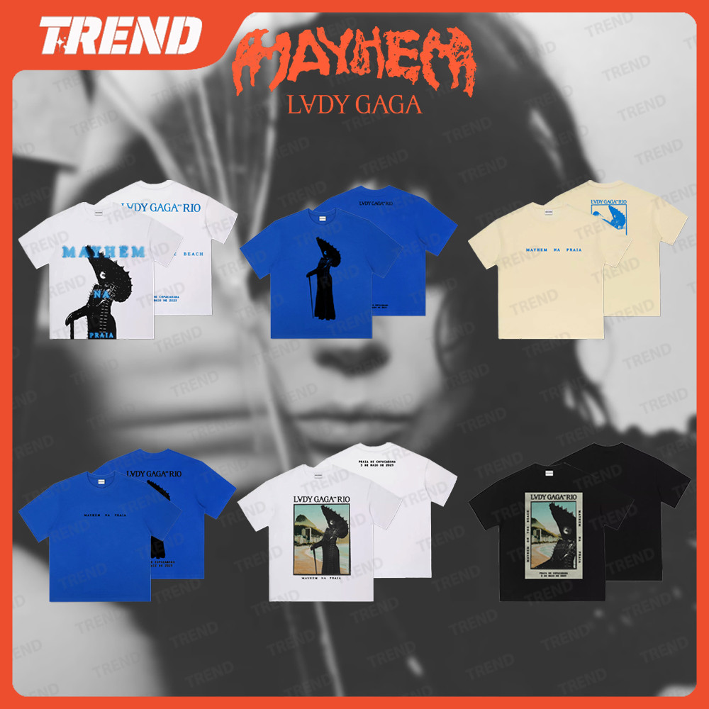 Lady Gaga Mayhem IN RIO Merch Camiseta De Algodão Unissex Vintage LG7 ...