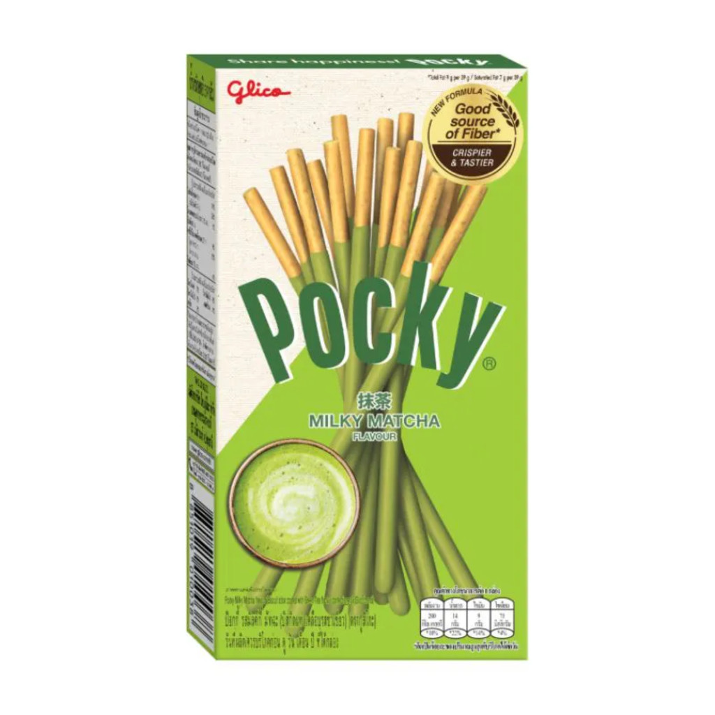 Pocky Biscoito de Palito Sabor Leite Matcha Glico - 35g | Shopee Brasil