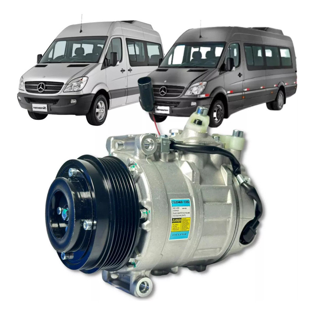 Compressor Ar Mb Sprinter 2.2 311 415 515 Original Delphi | Shopee Brasil