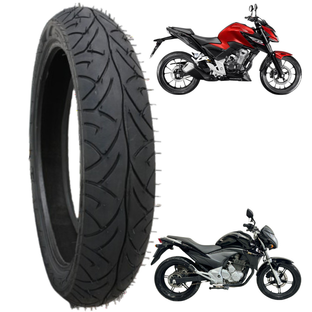 Pneu Dianteiro Cb 300 Fazer 250 Mt03 Twister 110-70-17 Sport Uso Com Camara | Shopee Brasil