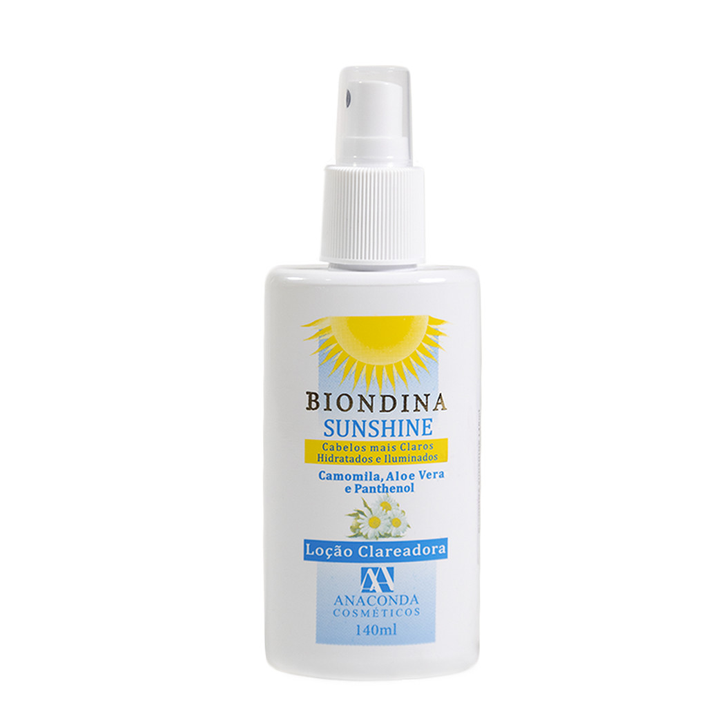 Loção Clareadora Capilar Biondina 140ml Anaconda | Efeito Verão | Para ...