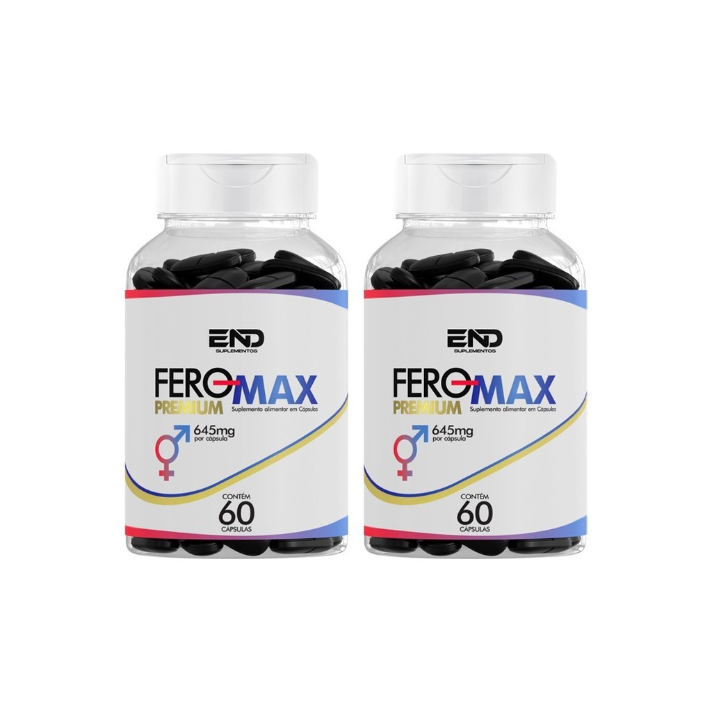 Feromax 2 Potes 60 Cápsulas cada | Shopee Brasil