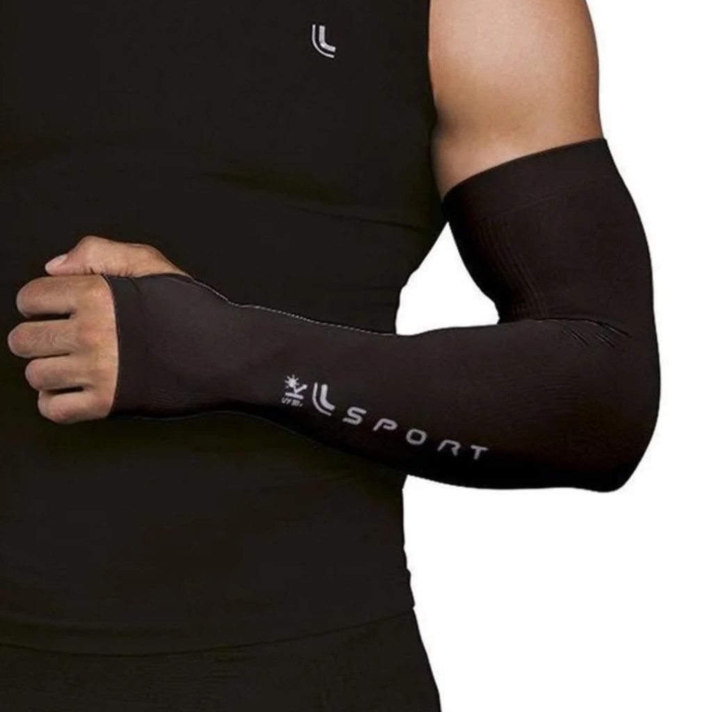Manguito Lupo UV Com Luva Proteção Solar 50+ Unissex Compressão Sport ...