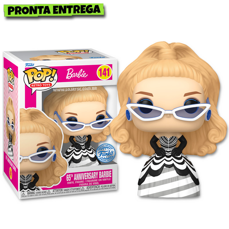 Funko Pop! Retro Toys: 65th Anniversary Barbie 141 | Shopee Brasil