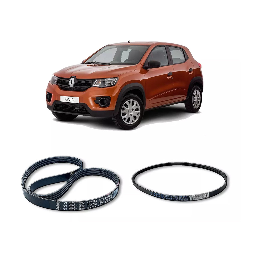 Kit Correia Alternador + do Ar Condicionado Original Renault Kwid 2001 ...
