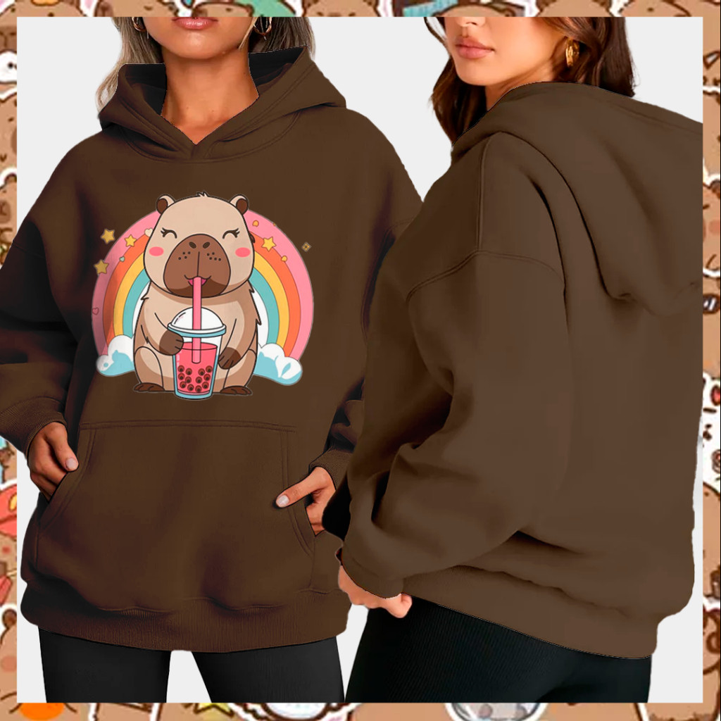 Moletom Feminino Capivara Bebê Agasalho - Perfeito para Inverno Estampa ...