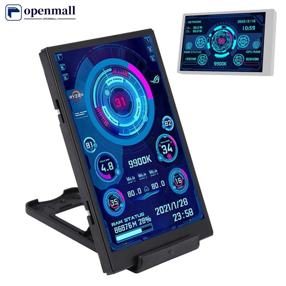 Tela Secundária IPS Tipo C De 3.5 Polegadas Para Computador CPU GPU RAM ...
