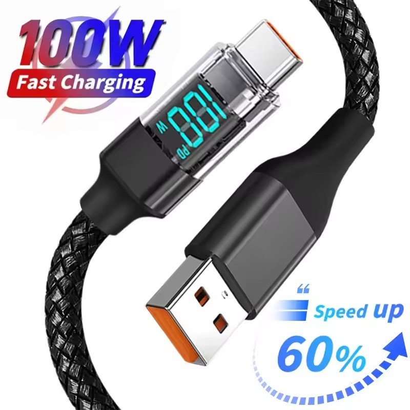 Cabo De Dados Com Display Digital LED De 1/2 Unidades 100 W-USB Para ...