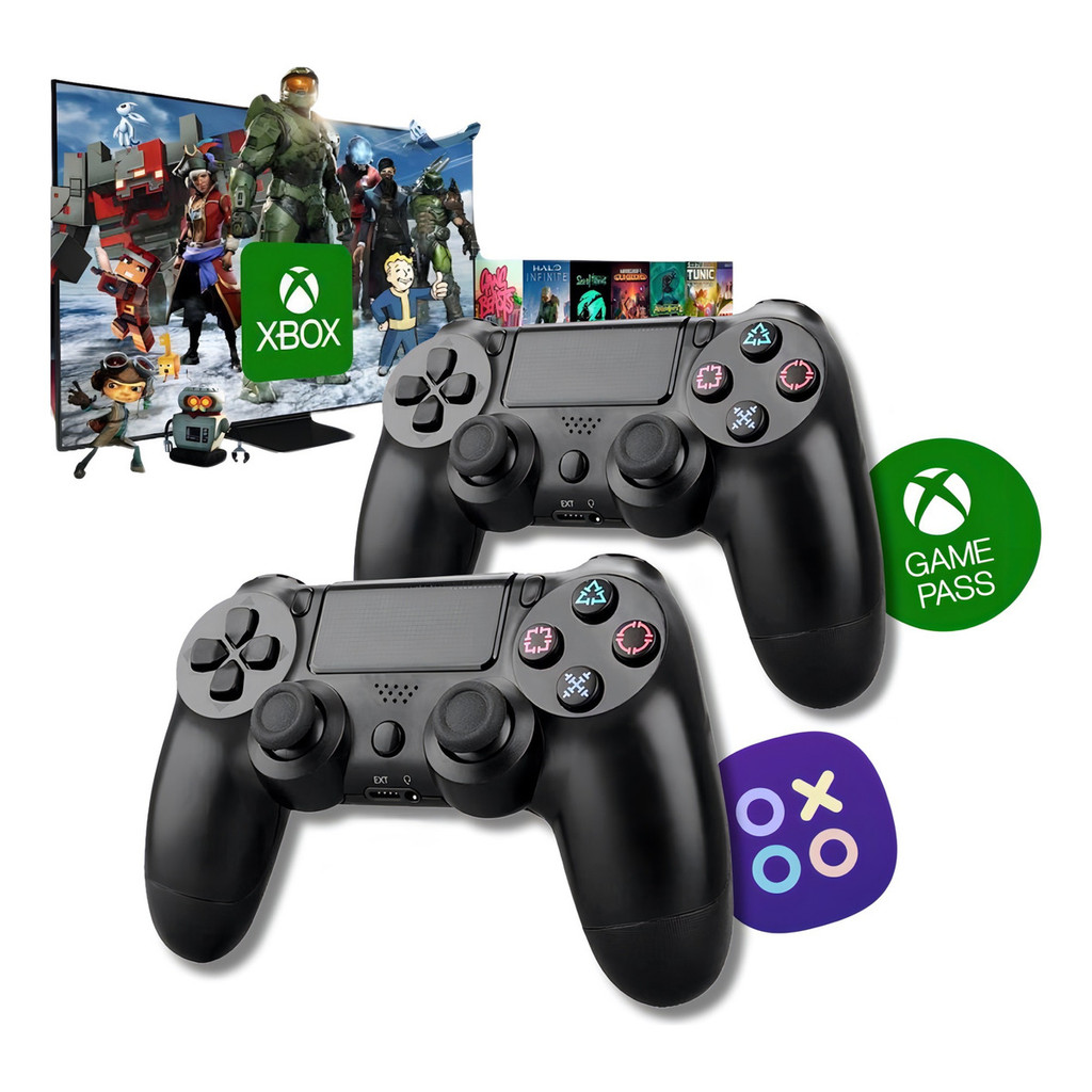 Kit 2 Controles Para Tv Samsung Gaming Hub Xbox Game Pass Pc | Shopee ...