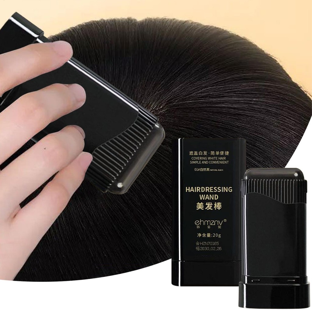 Carylook Cor De Cabelo Vara Cobertura Instantânea Cinza Pente Tintura ...
