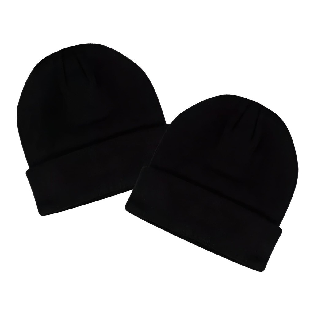 Touca De Frio Básica Lã Gorro Liso Preta Toca Adulto Inverno | Shopee Brasil