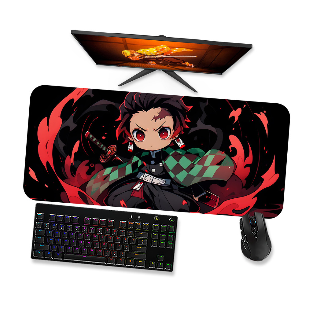 Mouse pad Tanjiro 9 Chibi Demon Slayer Anime - Mousepad Gamer 90x40 ...