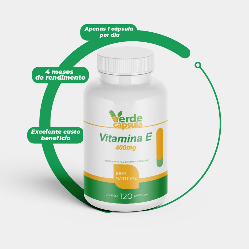 Vitamina E Ultra Concentrada 120 Doses - Verde Cápsula | Shopee Brasil