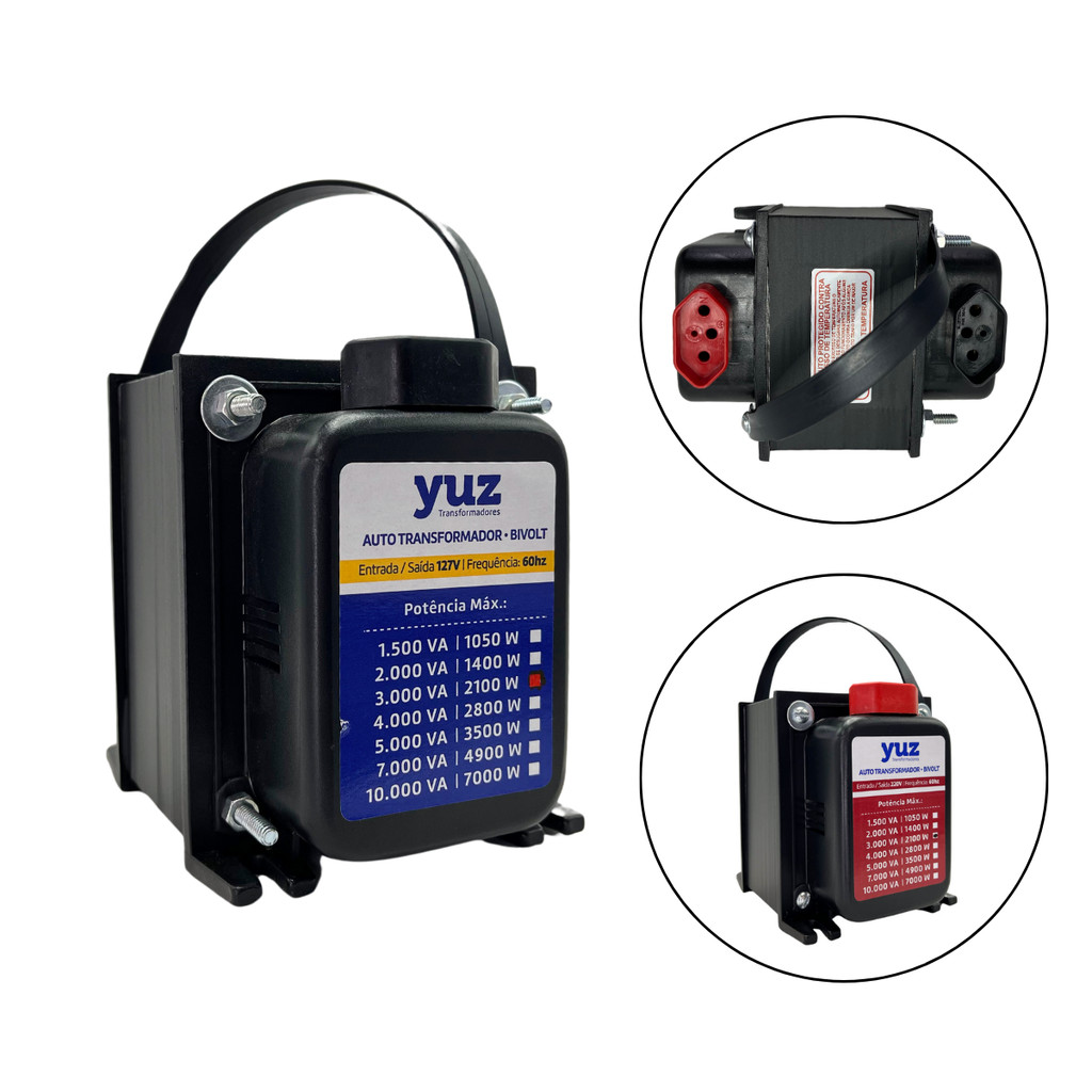 Auto Transformador 3000va 2100w Energia 110 Para 220 220 Para 110 | Shopee Brasil