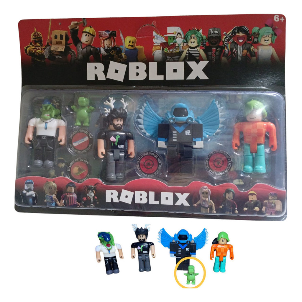 Kit 4 Bonecos Roblox Brinquedo Infantil - Novos Personagens | Shopee Brasil