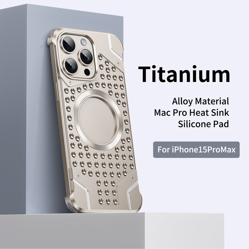 Metal Dissipação De Calor Sem Aro Caso Telefone Para Iphone 13 14 15 16 ...