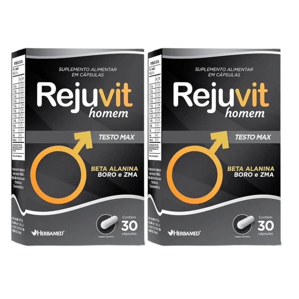Kit RejuVit Homem Testo Max Com 2 Caixas De 30 Cápsulas Cada | Shopee ...