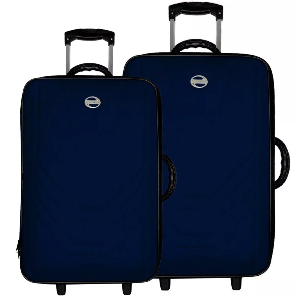 Kit Mala de Viagem 2 peças Média e Grande Village Básica Resistente ...