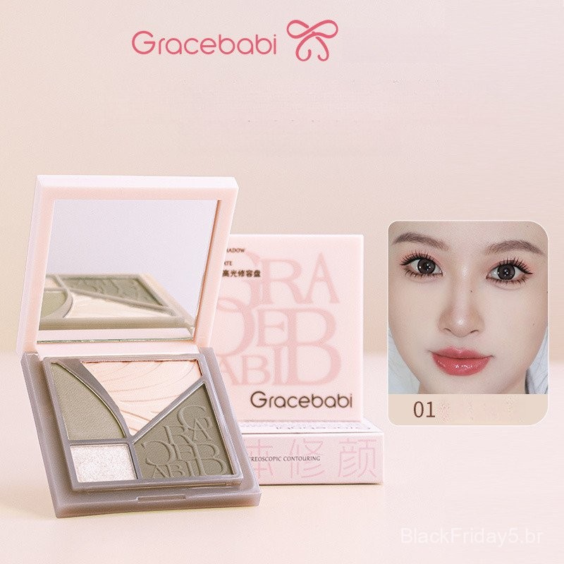 Gracebabi hábil sombra entrelaçamento destaque quatro cores facelift ...