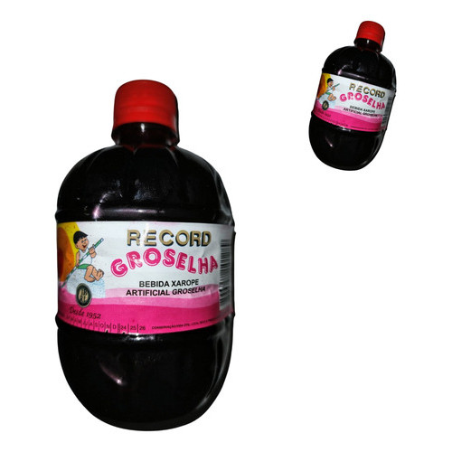 Xarope Groselha Concentrado Alimentar Garrafa 500ml Record | Shopee Brasil