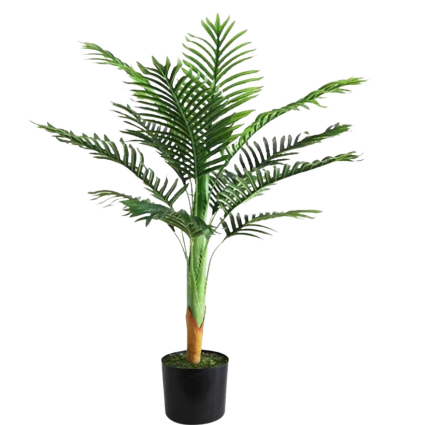 12 Folhas Planta Artificial Arvore Coqueiro Artificial Decoracao ...