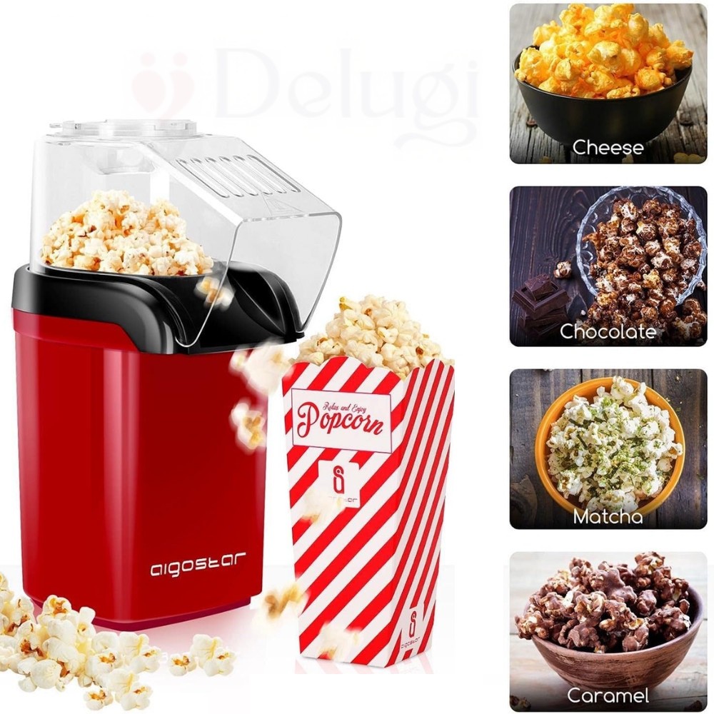 PIPOQUEIRA ELÉRICA Máquina Fazer Pipoca Sem Óleo POPCORN MAKE 100v-220v ...