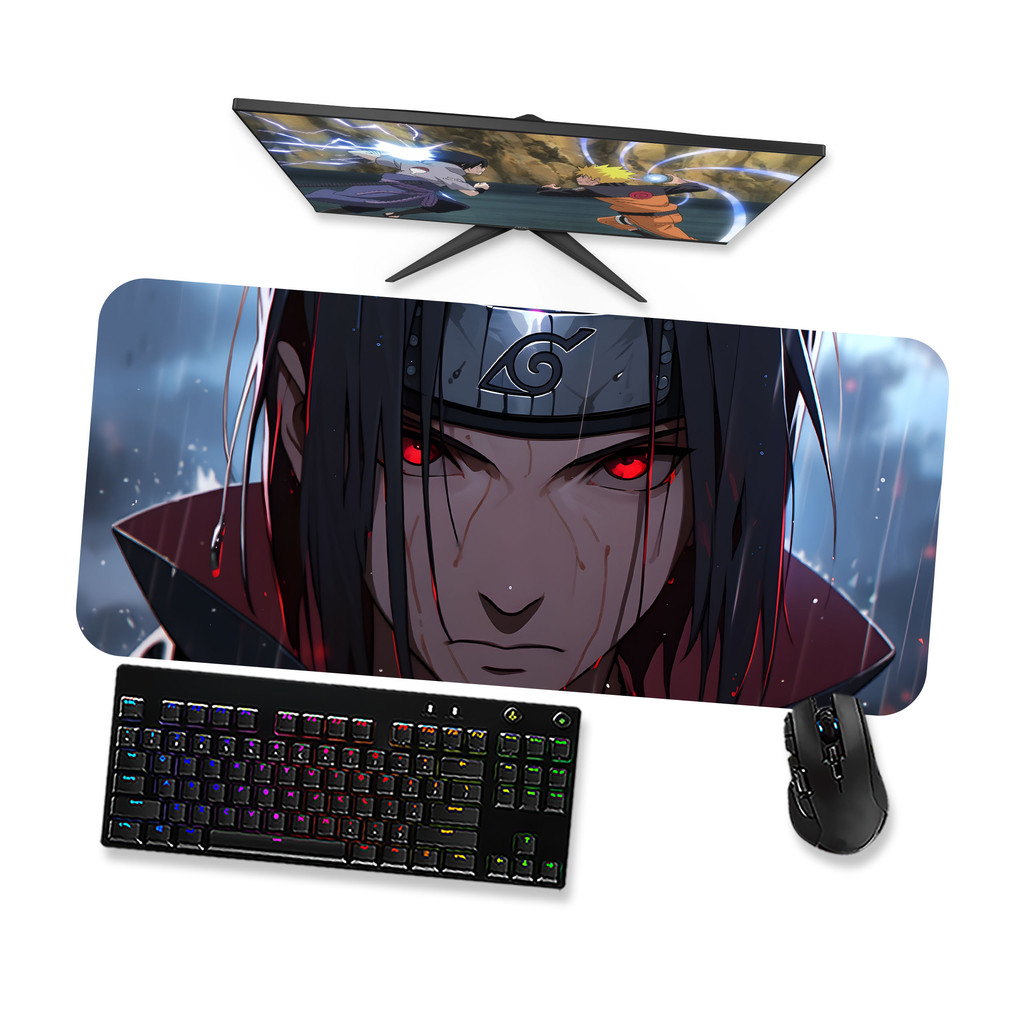 Mouse Pad Gamer - Naruto - Itachi Uchiha 6 - Mousepad Grande 90x40 ...