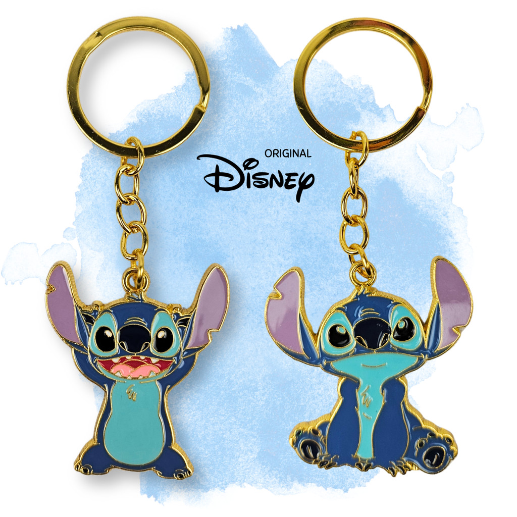 Chaveiro Stitch Original Disney Metal Dourado Presente Stich Stiti ...