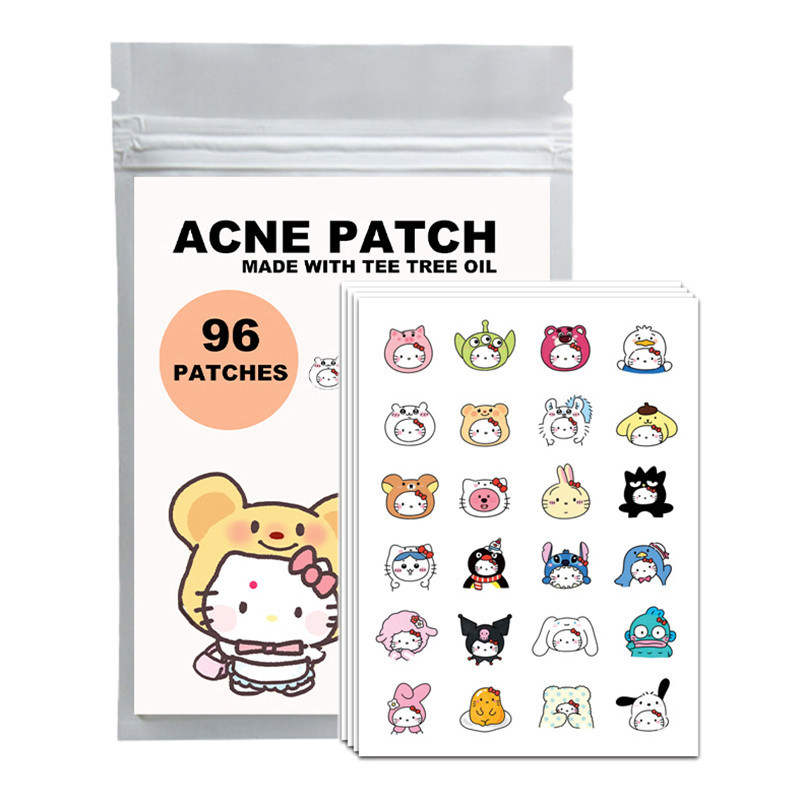 TUTU 96 Peças Hello Kitty Cat Repair Acne Patch Cuidados Com A Pele ...