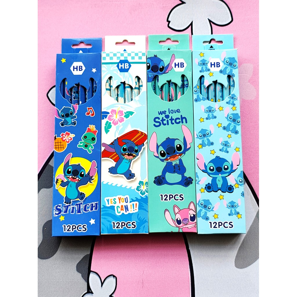 Lápis HB do Stitch com Borracha, coleção 2 (3 Unidades) | Shopee Brasil