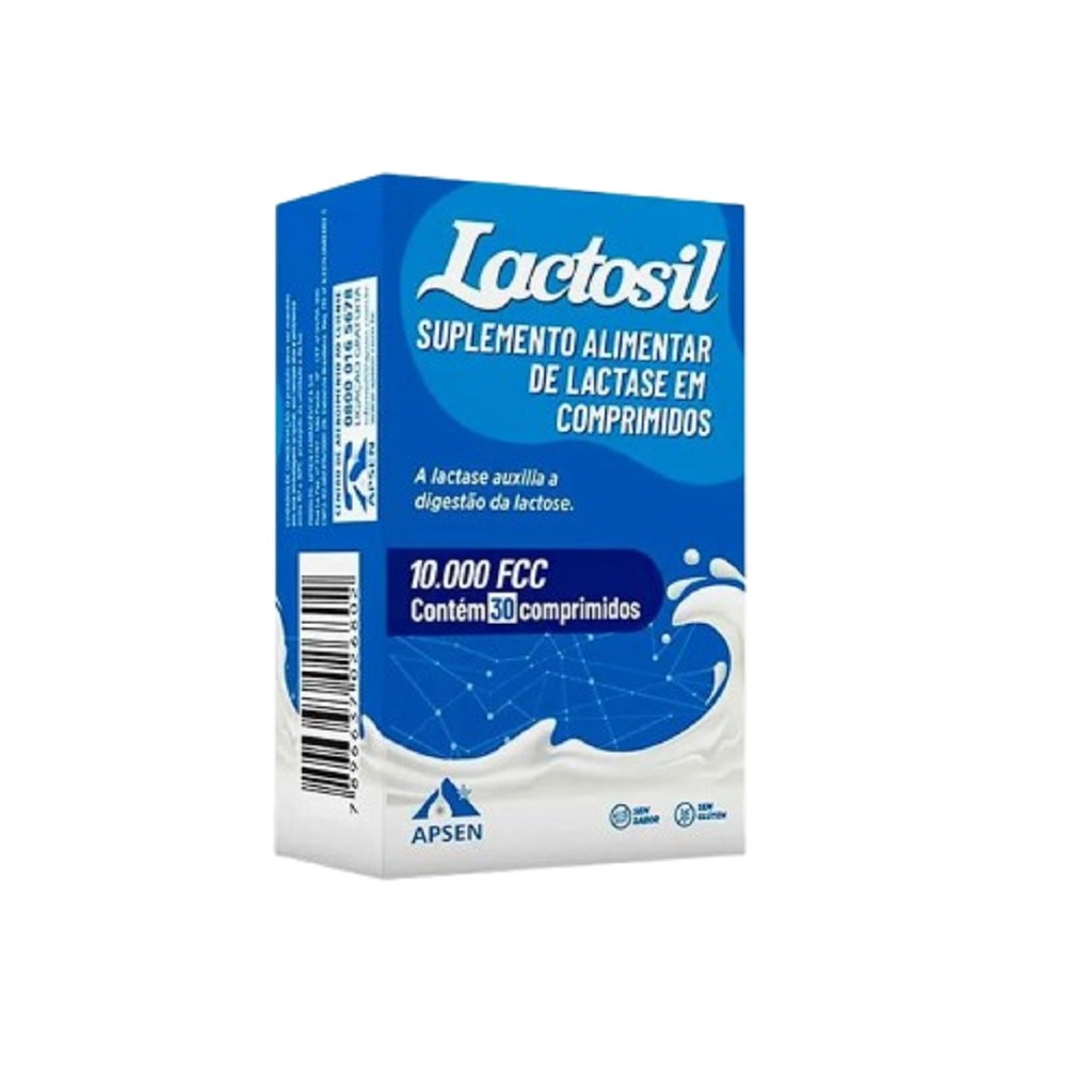 Kit 2 Lactosil Enzima Lactase 10.000 Fcc 30 Cpr – Apsen | Shopee Brasil