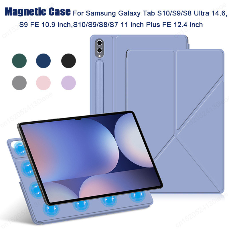 Para Samsung Galaxy Tab S10 S9 S8 S7 Plus FE 12.4 11 Polegada Caso ...