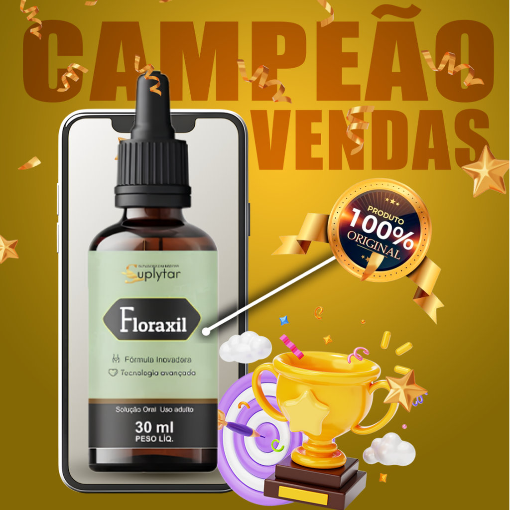 Kit 5 Frascos - Oficial Floraxil - 30ml Original Perda Peso Saudável ...