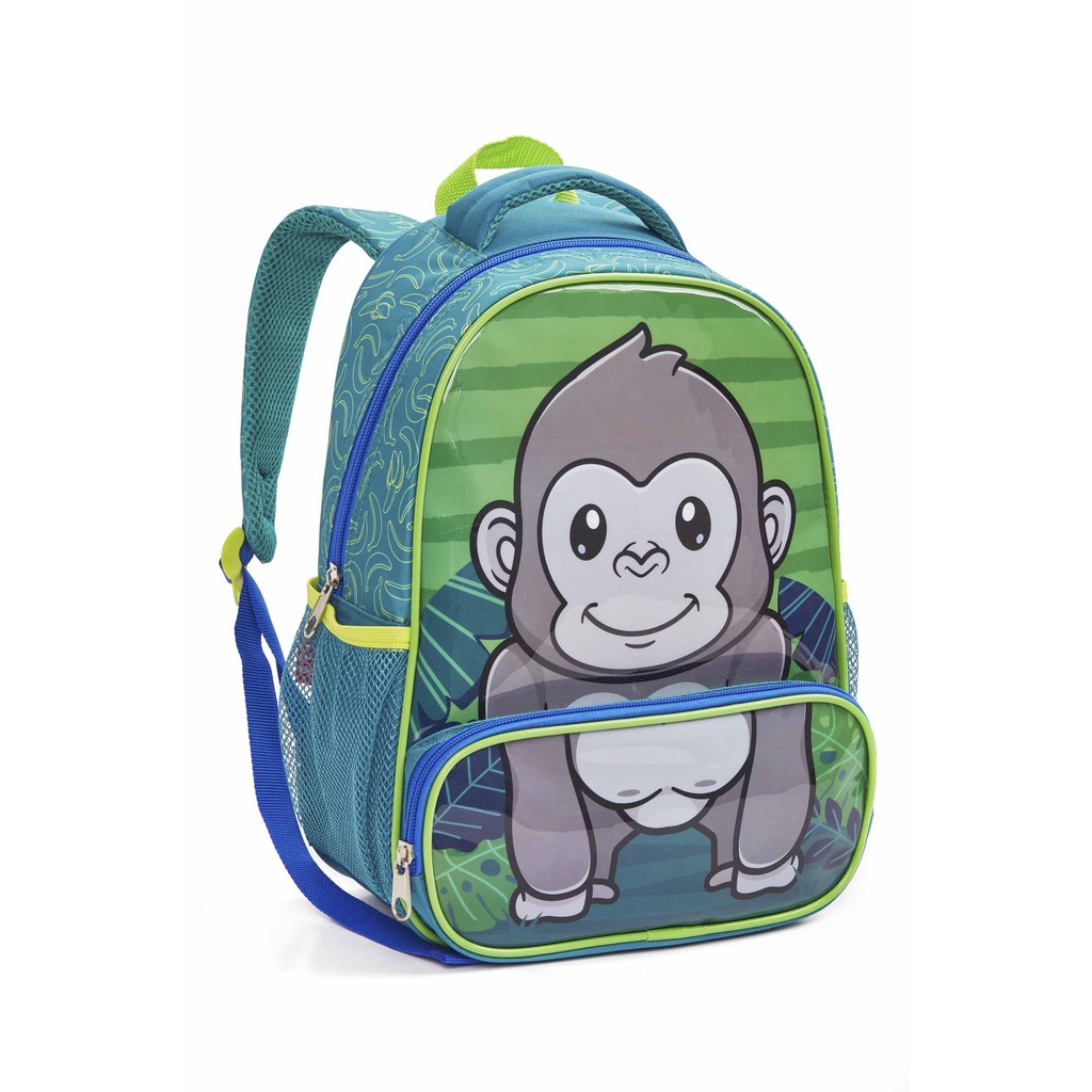 MOCHILA INFANTIL ZOOP MACACO COSTAS | Shopee Brasil