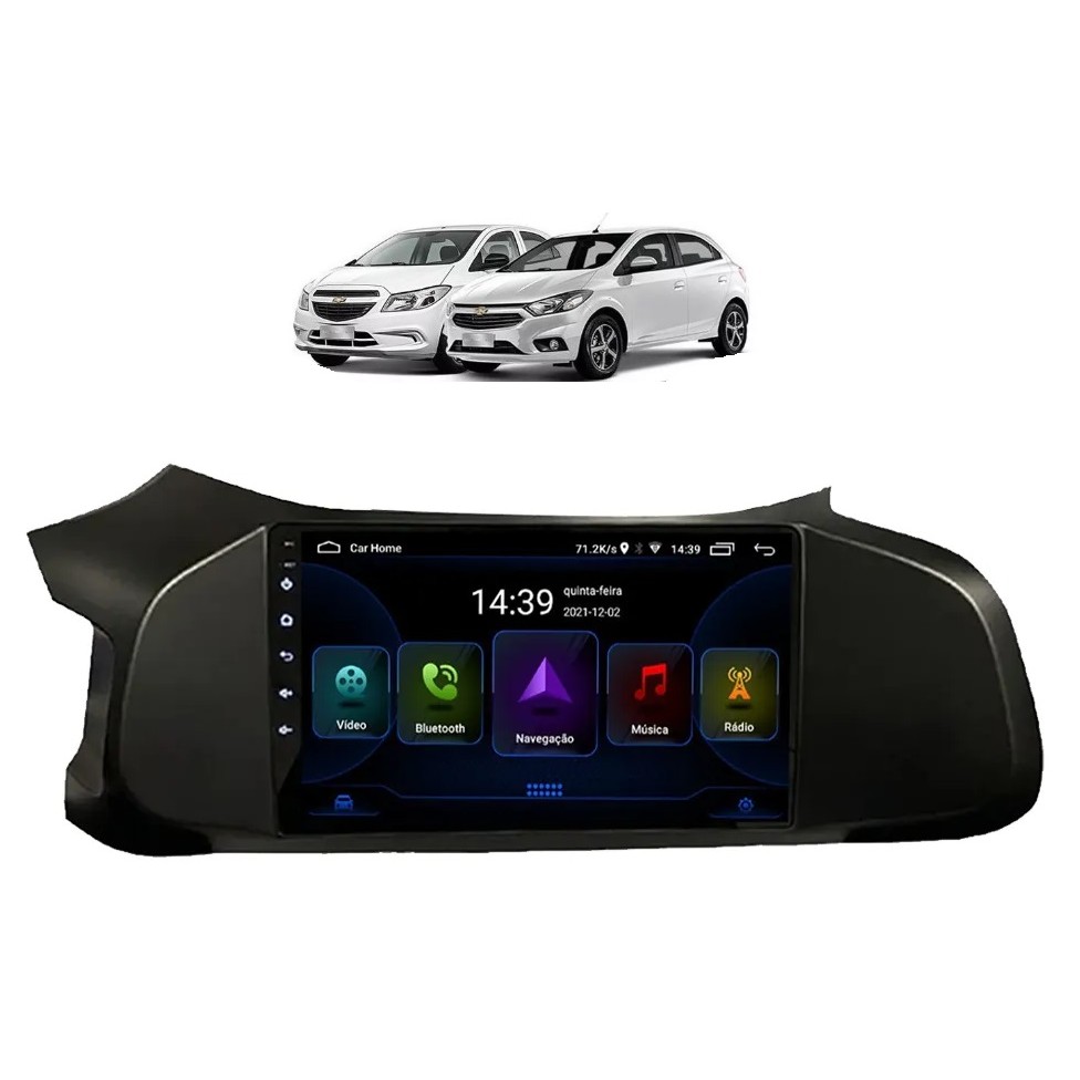 Kit Multimídia Onix LS Prisma JOY 2013 / 2019 Android 9 Pol 2/32Gb Carplay - Vision 8990CP ...