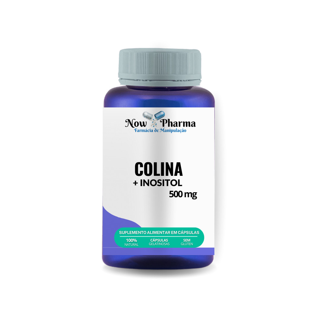 Colina + Inositol 500mg 120 Cápsulas Now Pharma | Shopee Brasil