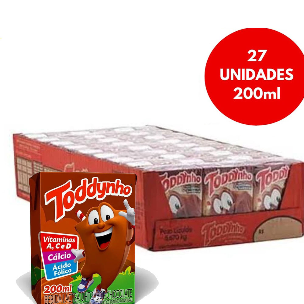 Kit Toddynho 200ml Caixa 27 Unidades | Shopee Brasil