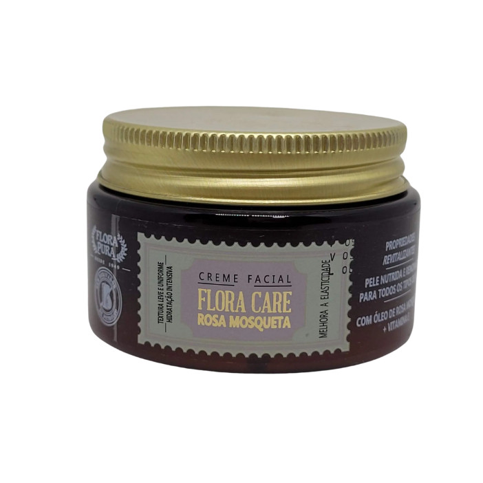 Creme facial Rosa Mosqueta | Flora Care 100g | Shopee Brasil