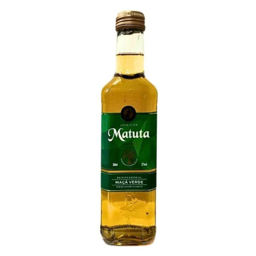 Cachaça Matuta Green Apple 300ml | Shopee Brasil
