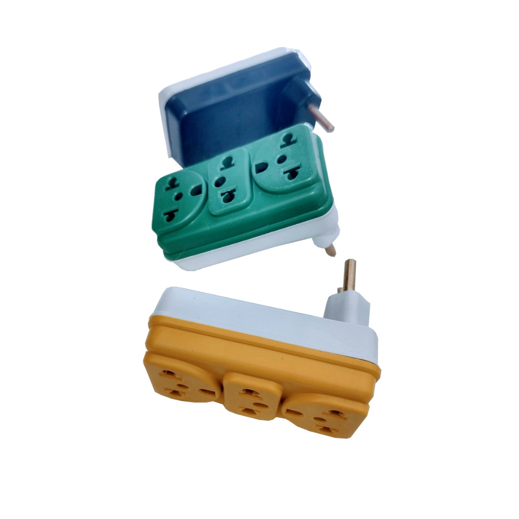 Adaptador de Tomada Benjamin T Colorido Universal 3 Entradas 10A 20A ...
