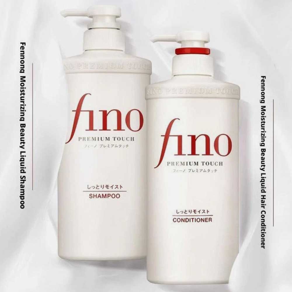 Fino Premium Touch Hair shampoo Hair Conditioner 550ml | Shopee Brasil