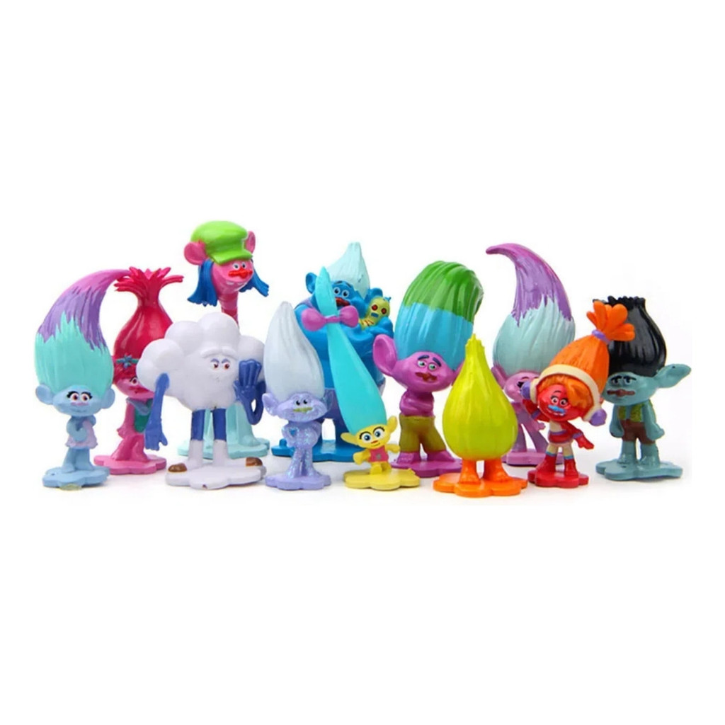 Kit Trolls Com 12 Personagens - Poppy Cooper Biggie | Shopee Brasil