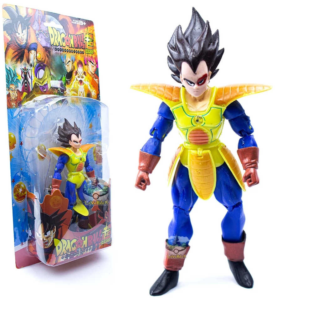 Boneco Articulado Dragon Ball Vegeta Scouter Color | Shopee Brasil