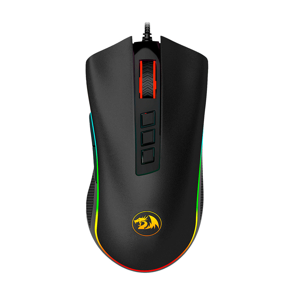 Mouse Gamer Com Luz Led Redragon Cobra Chroma M711 V2 RGB 10000 DPI 7 Botões Preto Original ...