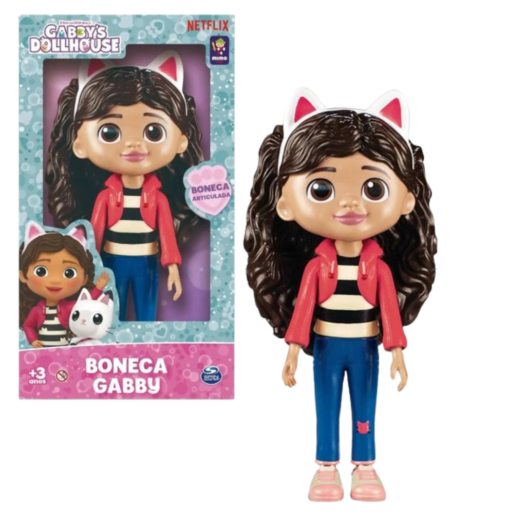 Boneca GABBY Gabi Mimo 25cm Original Serie NETFLIX Meninas Articulada ...